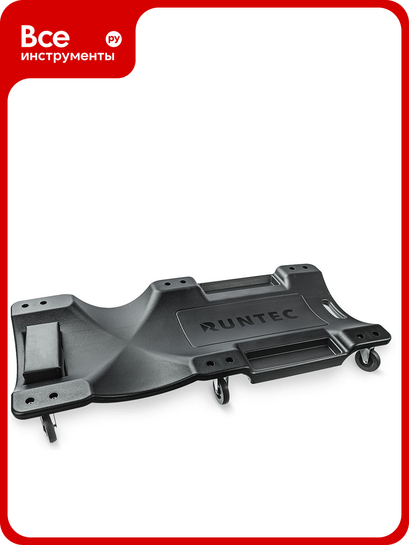 Лежак пластиковый на 6 колесах RUNTEC RT-CRP06