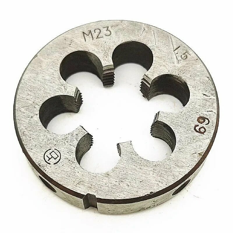 Плашка ручная, М23х1,5, Сталь инструментальная, 1 штука, FUDO