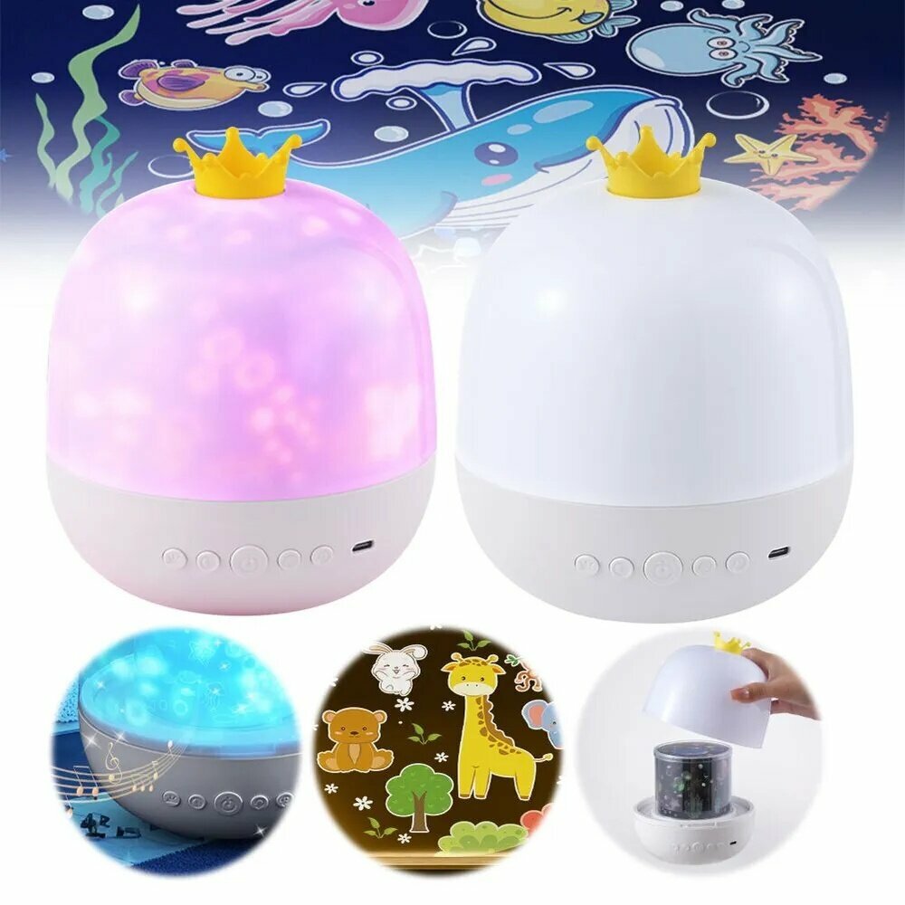 Музыкальный проектор Короны с Bluetooth, восьмибалльной мелодией, 21 слайд