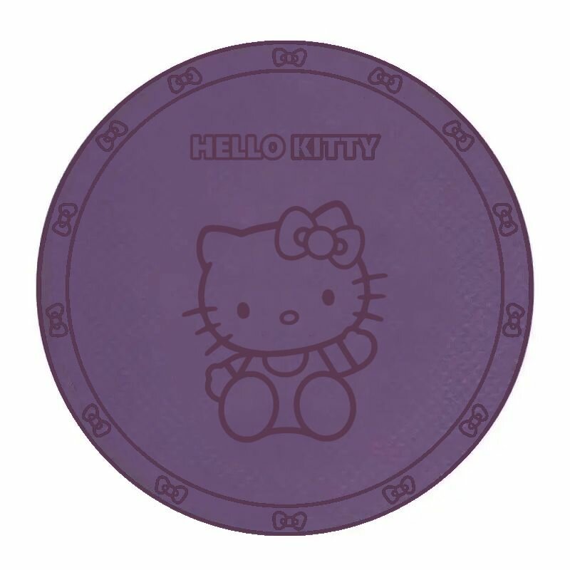 Круглый коврик для прыжков с веревкой в виде котика, амортизирующий звукоизоляционный коврик, круглый коврик для йоги, утолщенный нескользящий коврик для домашних тренировок и фитнеса.