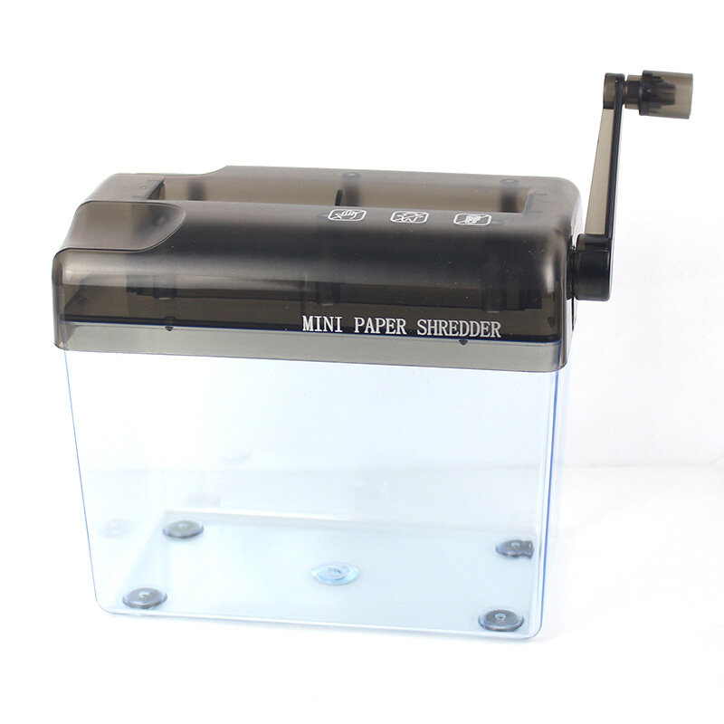 Мини-маленький настольный ручной шредер для бумаги A6, офисный и домашний ручной шредер для бумаги, шредер для финансовых квитанций, прямая продажа
