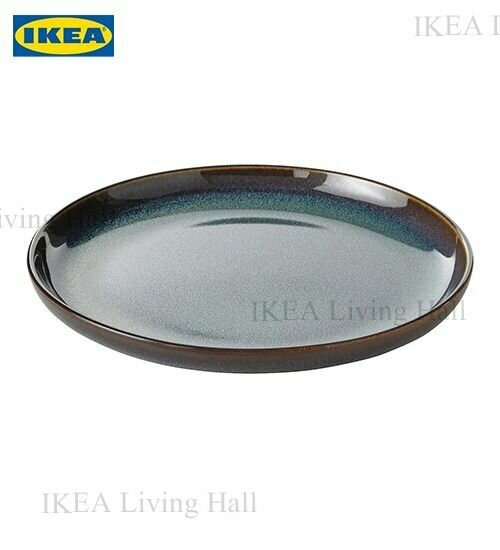 IKEA Тарелка глубокая 20 см 1 шт синий