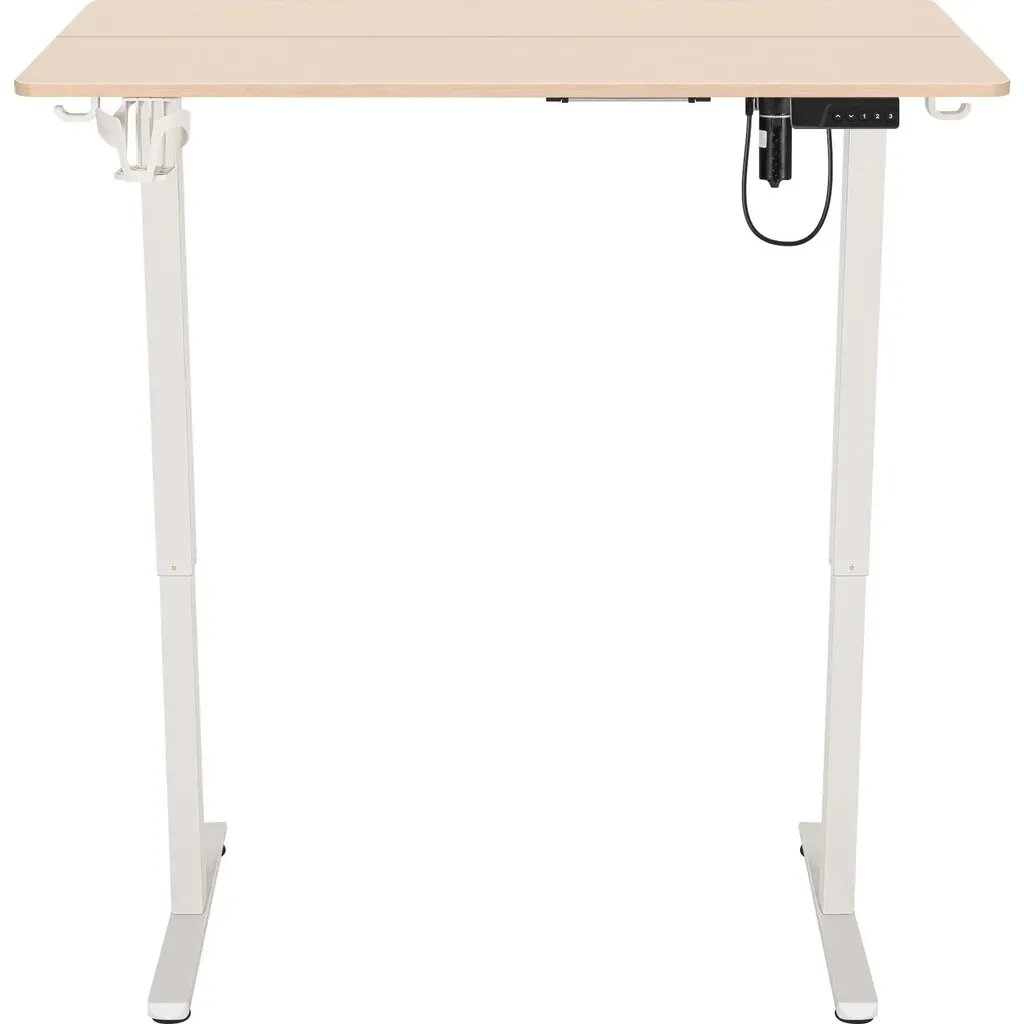 Стол компьютерный Defender Lumus, электропривод, ЛДСП, бежевый