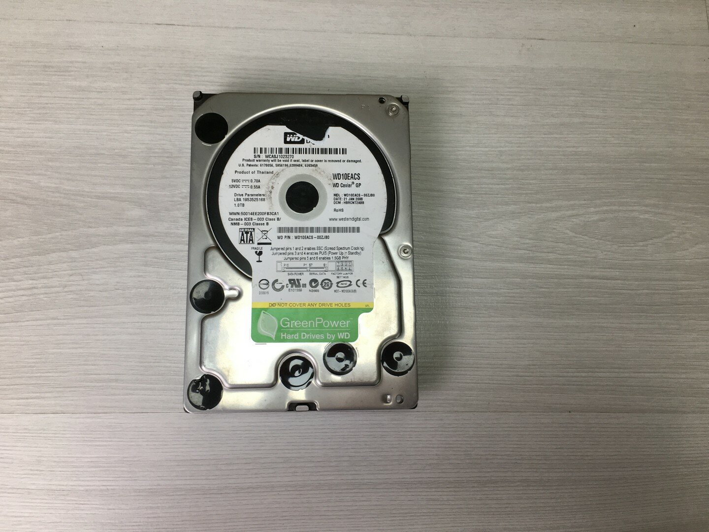 Жесткий диск 3,5" 1TB WD WD10EAСS SATA