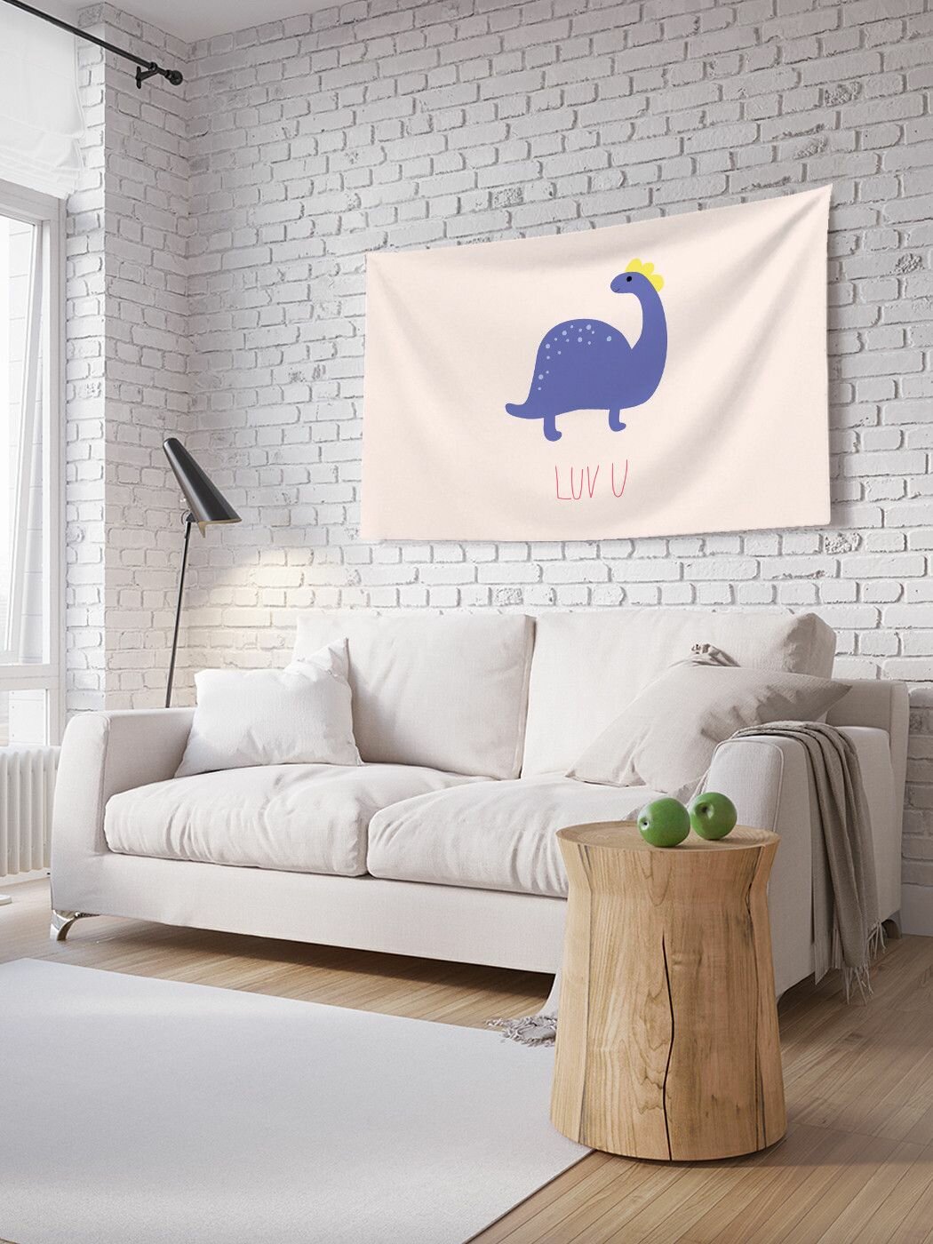 Горизонтальное фотопанно на стену JoyArty "Люблю тебя", из ткани, 150х200 см