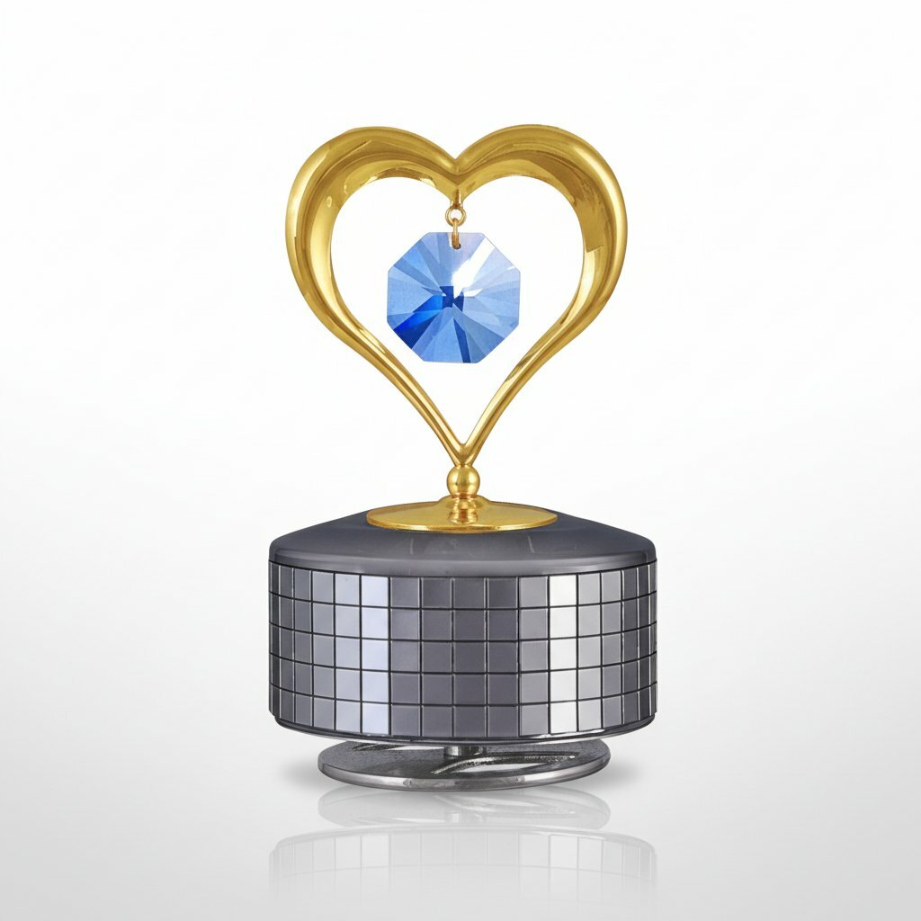 Фигурка музыкальная Сердце A4770 Crystal Temptations, Металл, кристалл