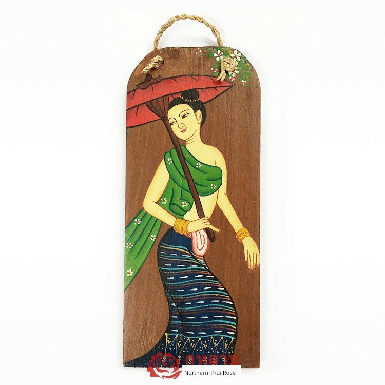 Тайские изделия ручной работы, декоративные картины, украшения для стен Юго-Восточной Азии, ручная роспись, резьба по