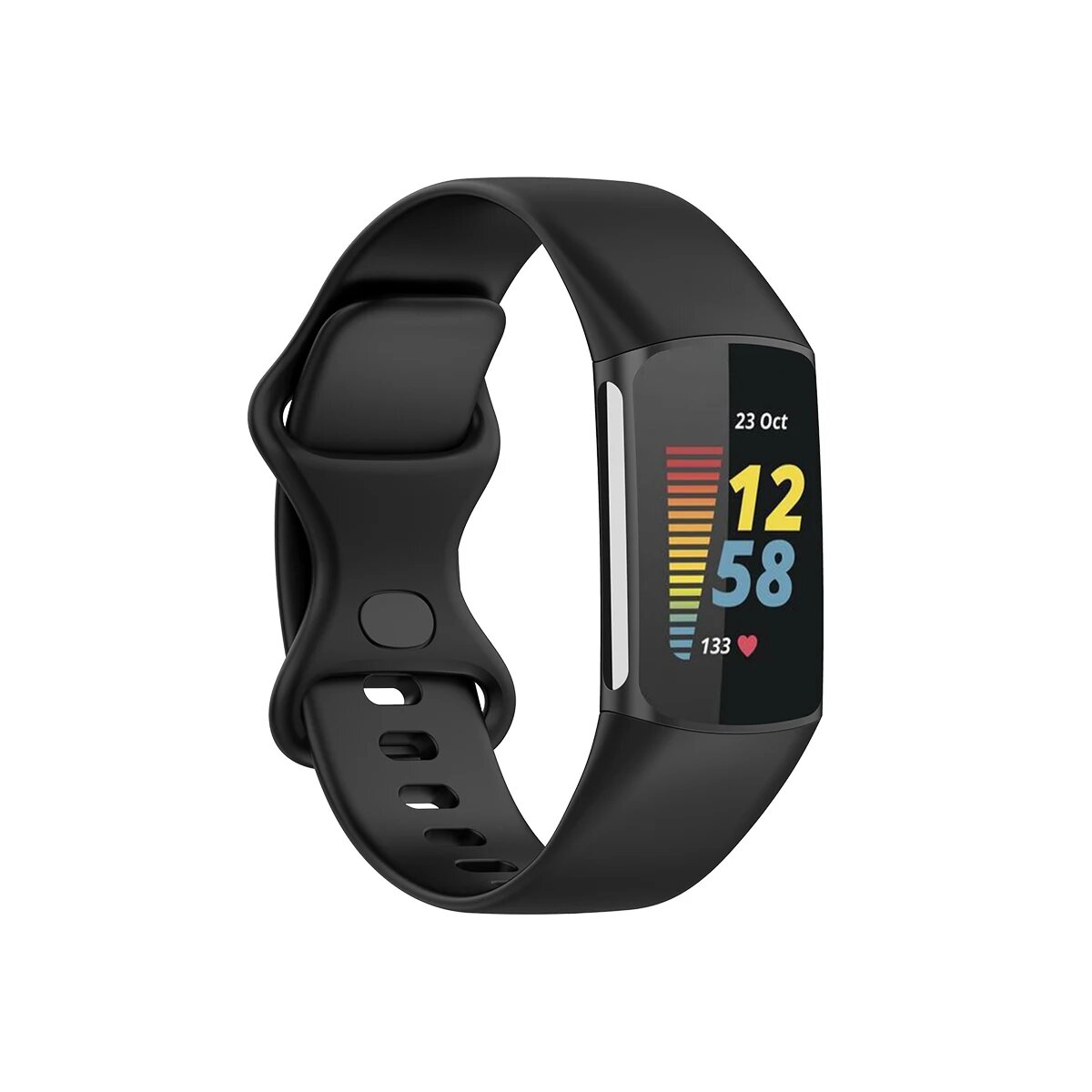 Fitbit Charge 6 Черный силиконовый ремешок, размер S