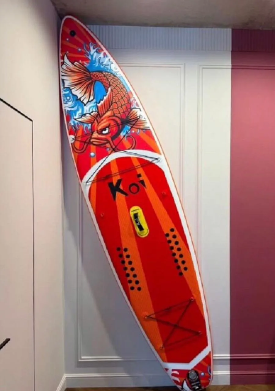 Доска сап Koi Pro, 350см, усиленная, с креплением под экшен-камеру, 2 карго системы 89 ширина