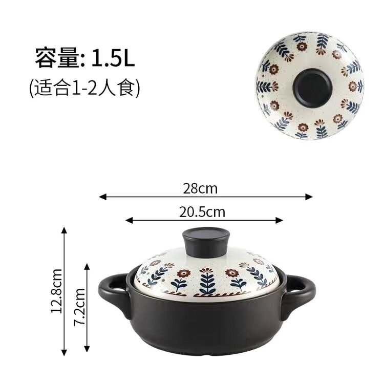 Керамический глиняный горшок для открытого огня, высокотемпературный, без покрытия, для домашнего использования, сухого горения, не трескающийся, устойчивый к высоким температурам, каменный горшок, керамический горшок, глиняный горшок