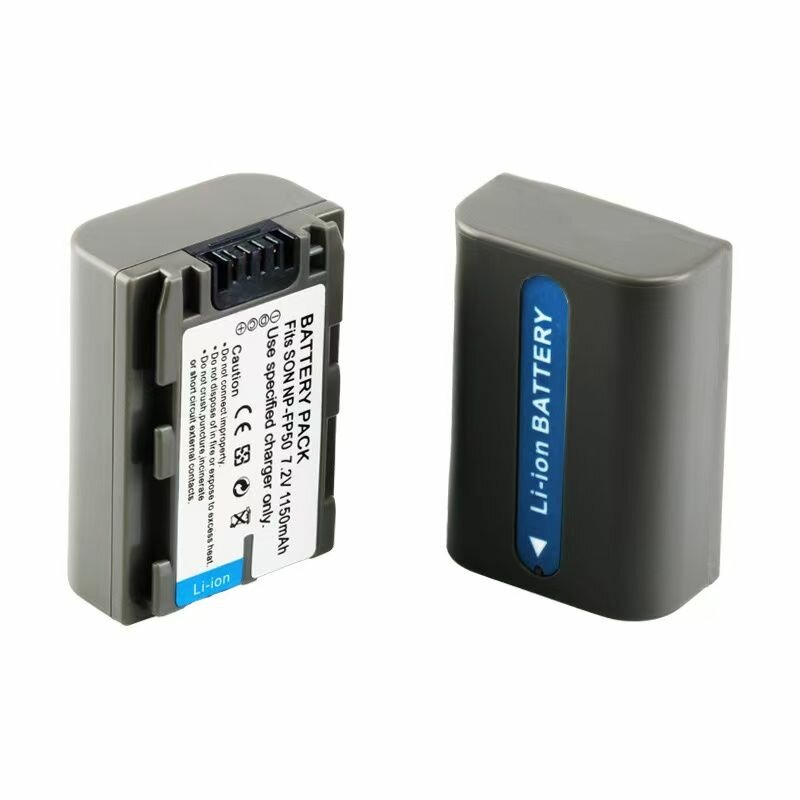 Аккумулятор NP-FP50 для видеокамеры Sony DCR-HC26E HC20E HC17E HC19E HC23E HC42E DVD205E HC40E HC22E , HC96E HC30E DVD305E HC35E DVD405E HC18E HC32E HC36E HC26 / HDR-HC3E / NP-FP30 - батарея 850mAhещё