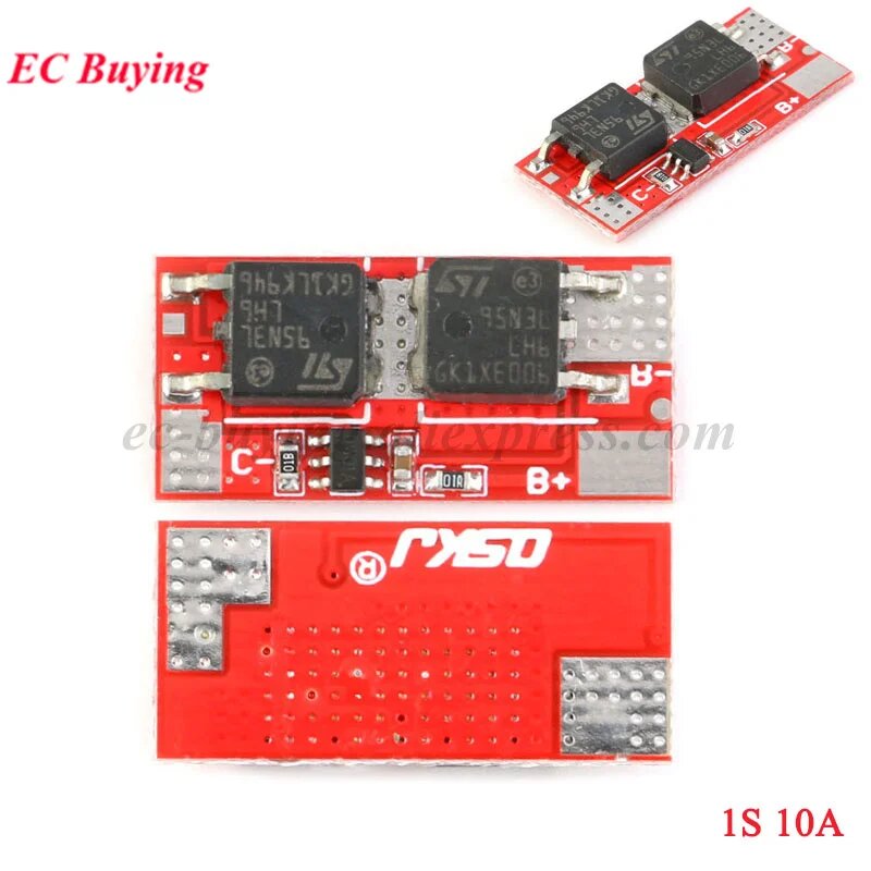 BMS плата EC Buying 1S 10A, 1pc