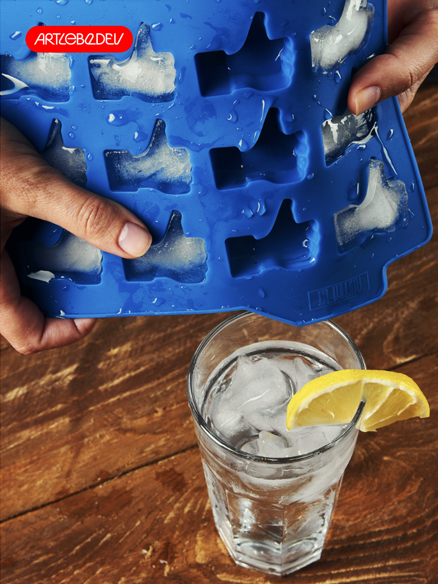 Форма для льда «Лайкус», Студия Артемия Лебедева, силикон