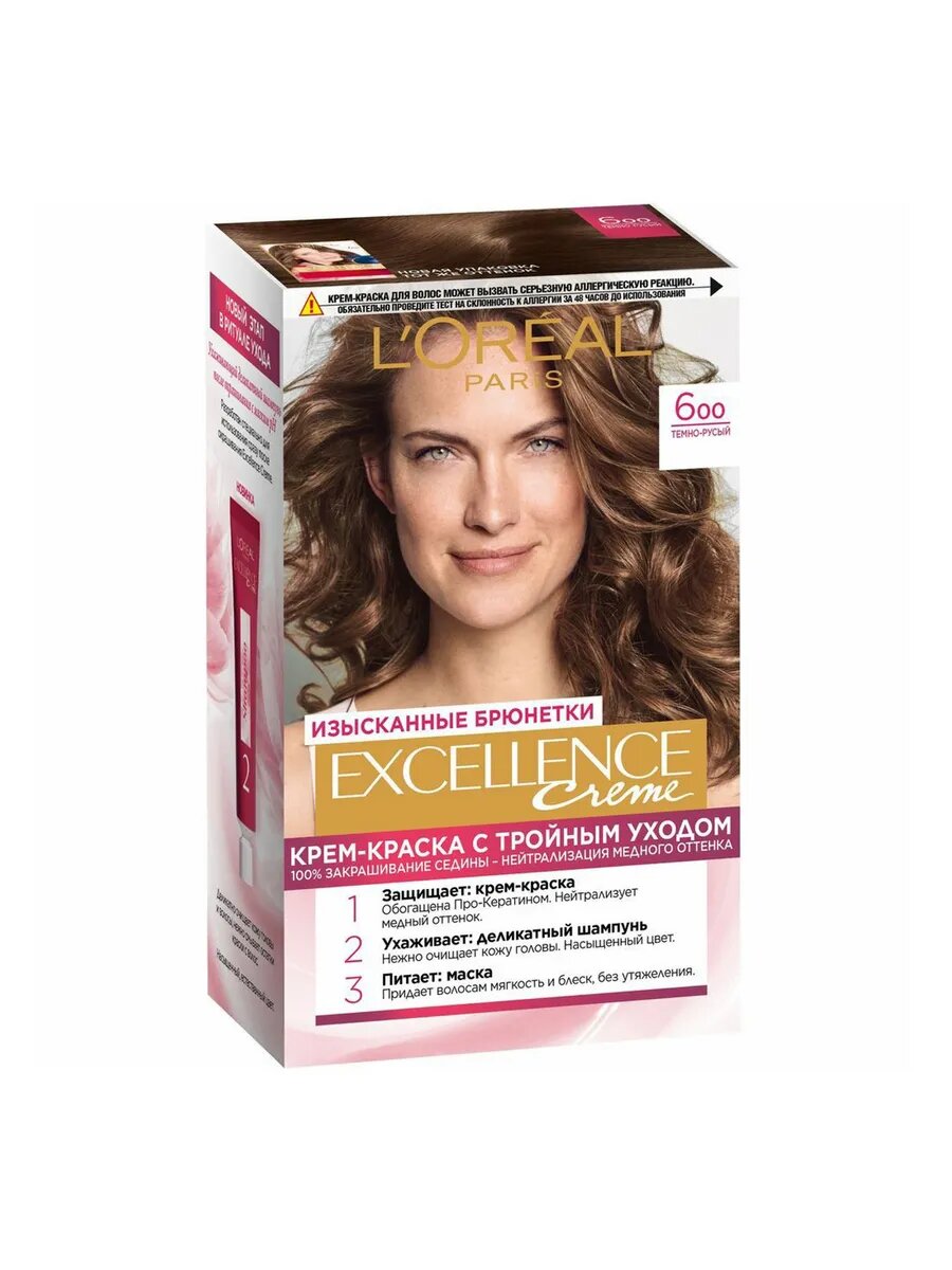 Крем-краска для волос L'Oreal Paris Excellence 6.00 Темно-ру