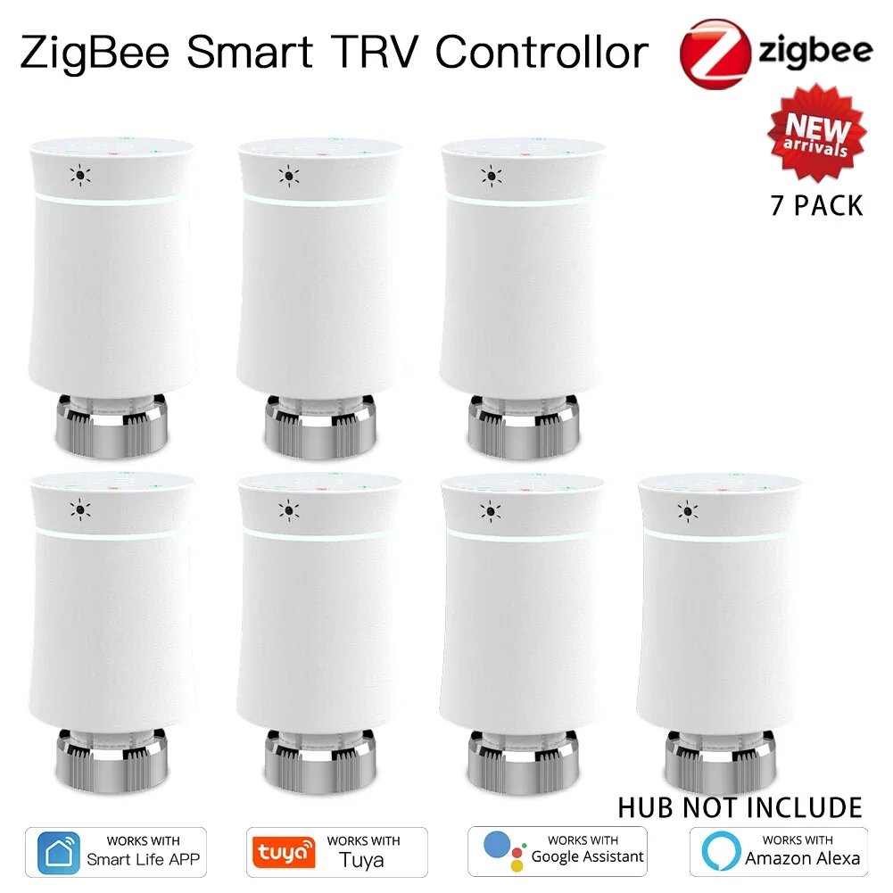 MOES ZigBee3.0 TRV термостат для радиаторов, цвет: option 7