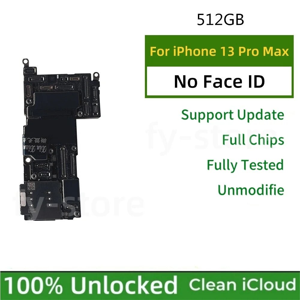 Разблокированная материнская плата для iPhone 13, мини-очистительная материнская плата iCloud для iPhone 13 Pro Max с/без Face ID, материнская плата Unmodifie