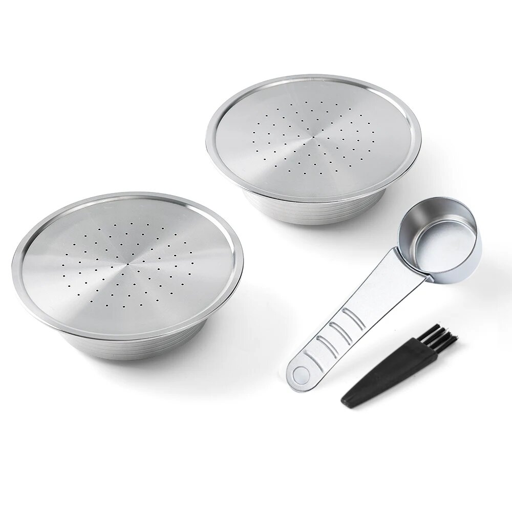 Многоразовый капсульный фильтр iCafilas для Philips Senseo из нержавеющей стали Серебряный, 2pc-ss