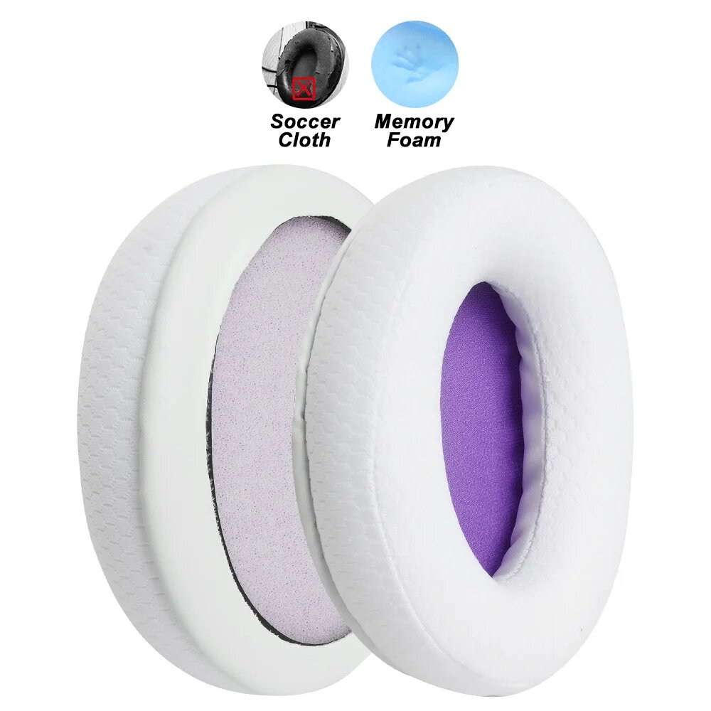 Амбушюры для наушников HyperX Cloud из протеиновой кожи с эффектом памяти White Cloth