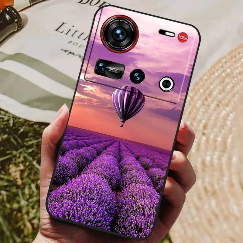 Чехол ZTE Nubia Z70 Ultra 5G, фиолетовый, силикон