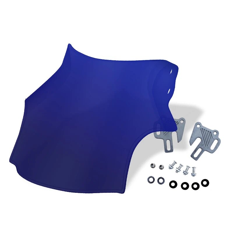 CVK универсальное лобовое стекло для мотоцикла, круглые огни, уличный Темно-синий, 1 Set Blue