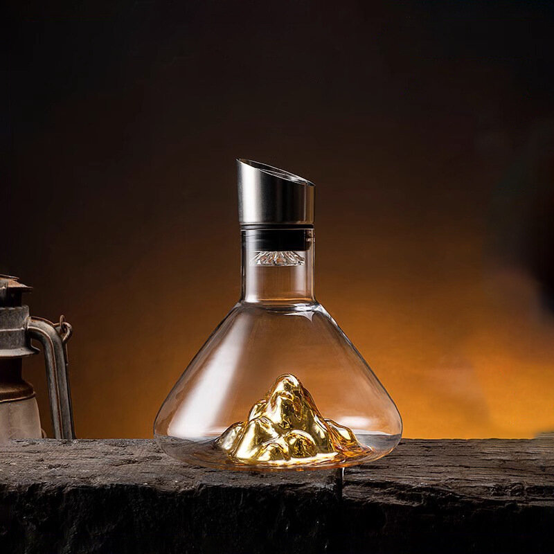 Вращающийся декантер для вина, роскошный диспенсер для вина премиум-класса, винная бутылка из хрустального стекла, домашняя винная бутылка и аксессуары для вина.