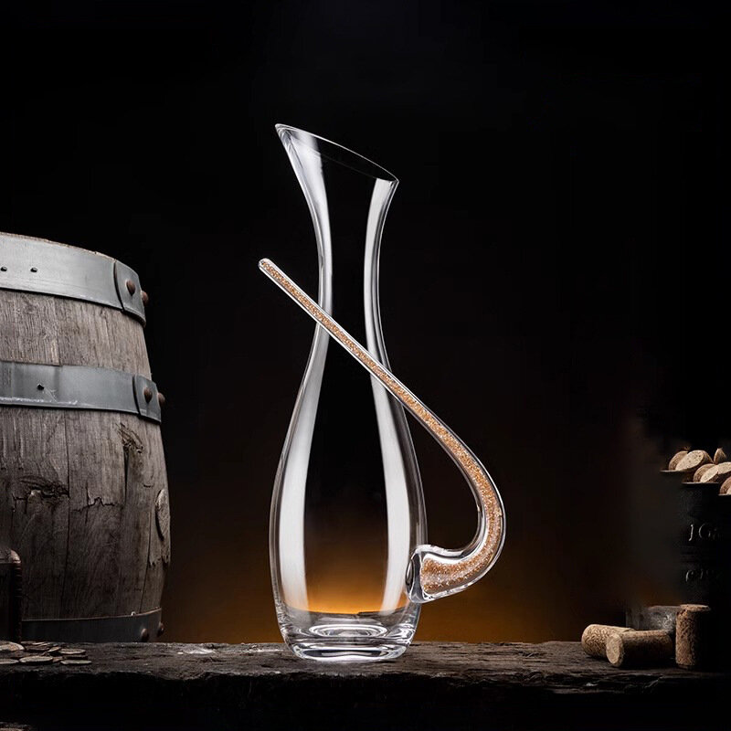 Вращающийся декантер для вина, роскошный диспенсер для вина премиум-класса, винная бутылка из хрустального стекла, домашняя винная бутылка и аксессуары для вина.