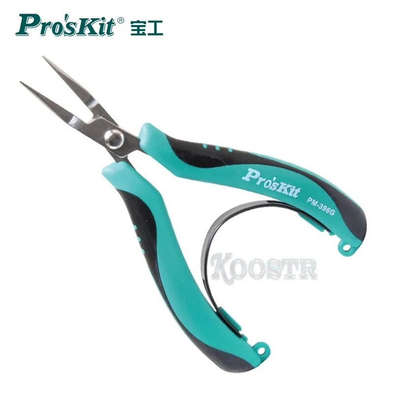 Мини-щипцы Pro'sKit PM-396G, стальные кусачки, инструмент, рыболовные плоскогубцы, электронные плоскогубцы