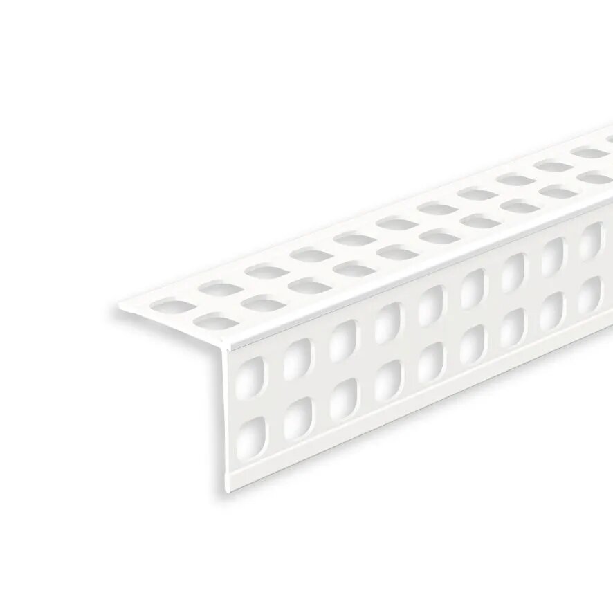 Угол штукатурный пластиковый Ш-У2 25х25 мм с маяком 2 мм, 3.0м (10 шт.)