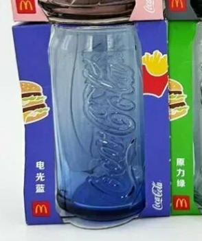 Стакан McDonald's "Кока-кола", звездно-голубого цвета, стекло, 1 шт