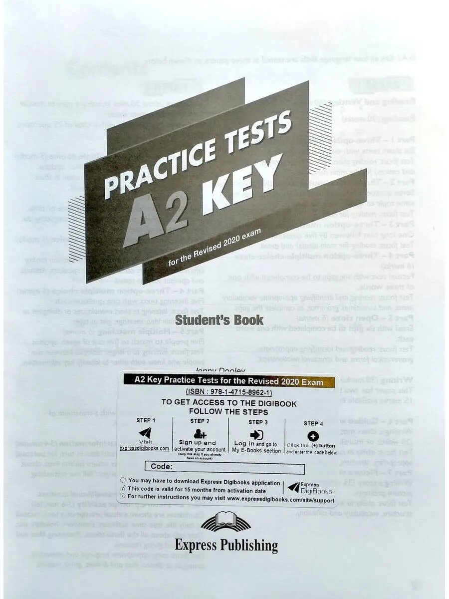 A2 Key Practice Tests Student's Book with Digibook | Express Publishing — фото 1