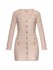 Платье Alessandra Rich Button-pocket dress, размер 42, коралловый/розовый
