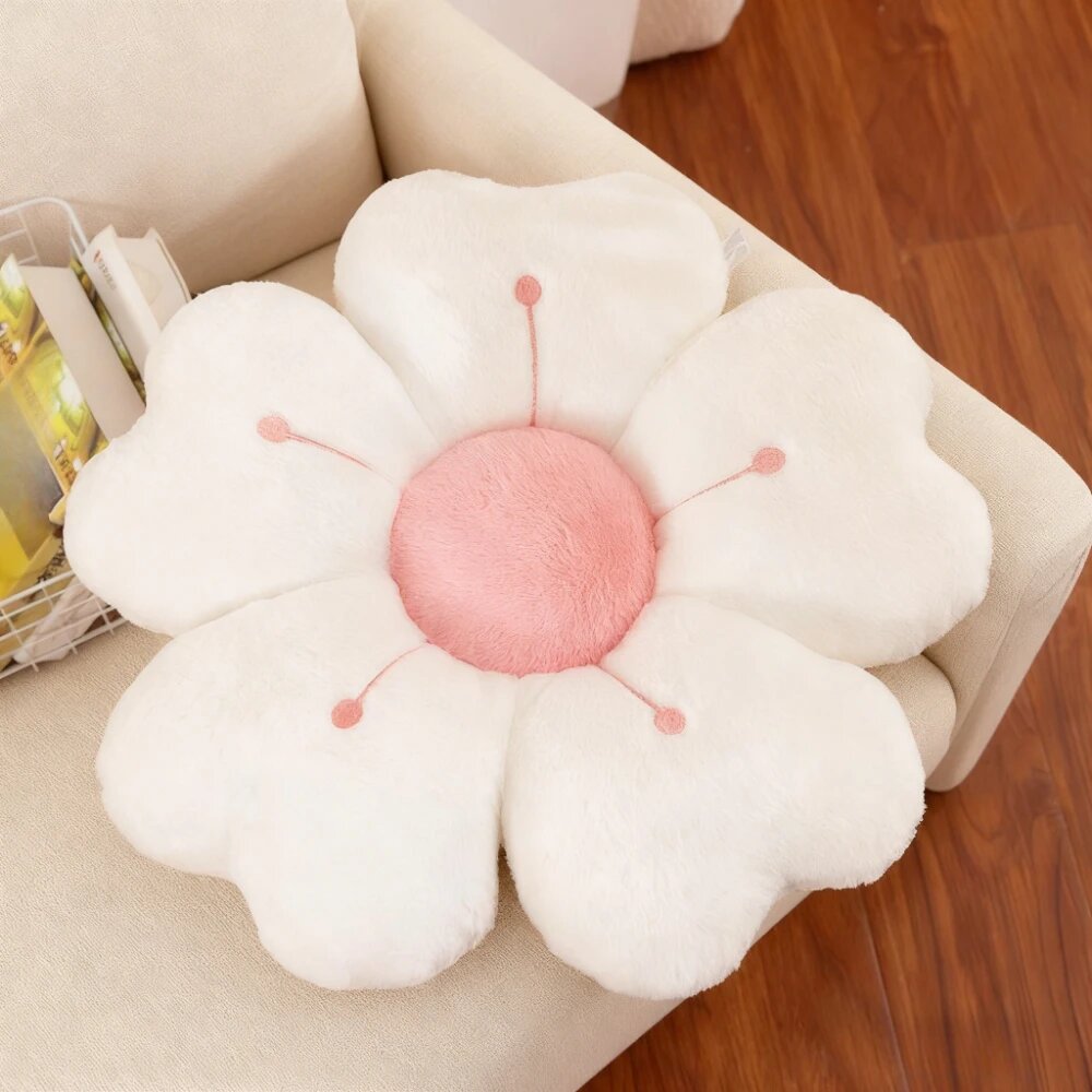 Plush Flower Shaped Pillow Зеленый, green — фото 1
