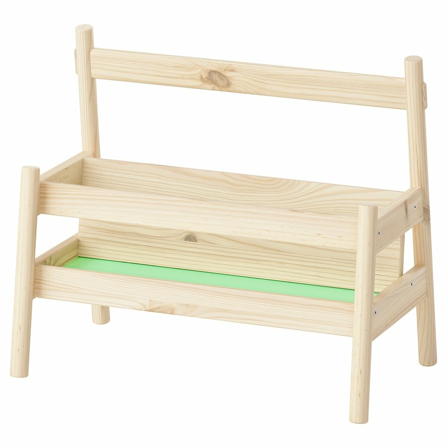 Полка для детских книг IKEA FLISAT, цвет светло-бежевый 41x49 см, 806.145.66