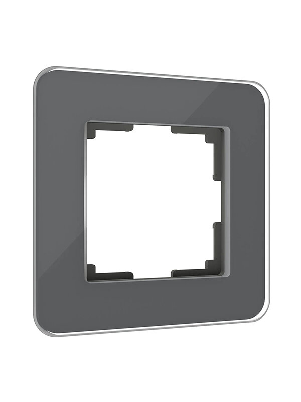 Рамка из стекла на 1 пост Elite 1Р графит
