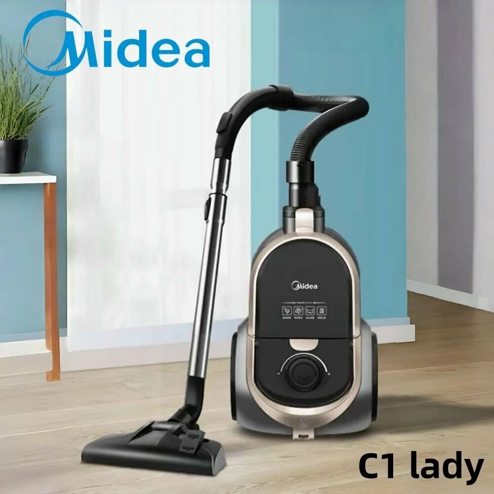 Midea Напольный пылесос C1 lady, серый, серый металлик