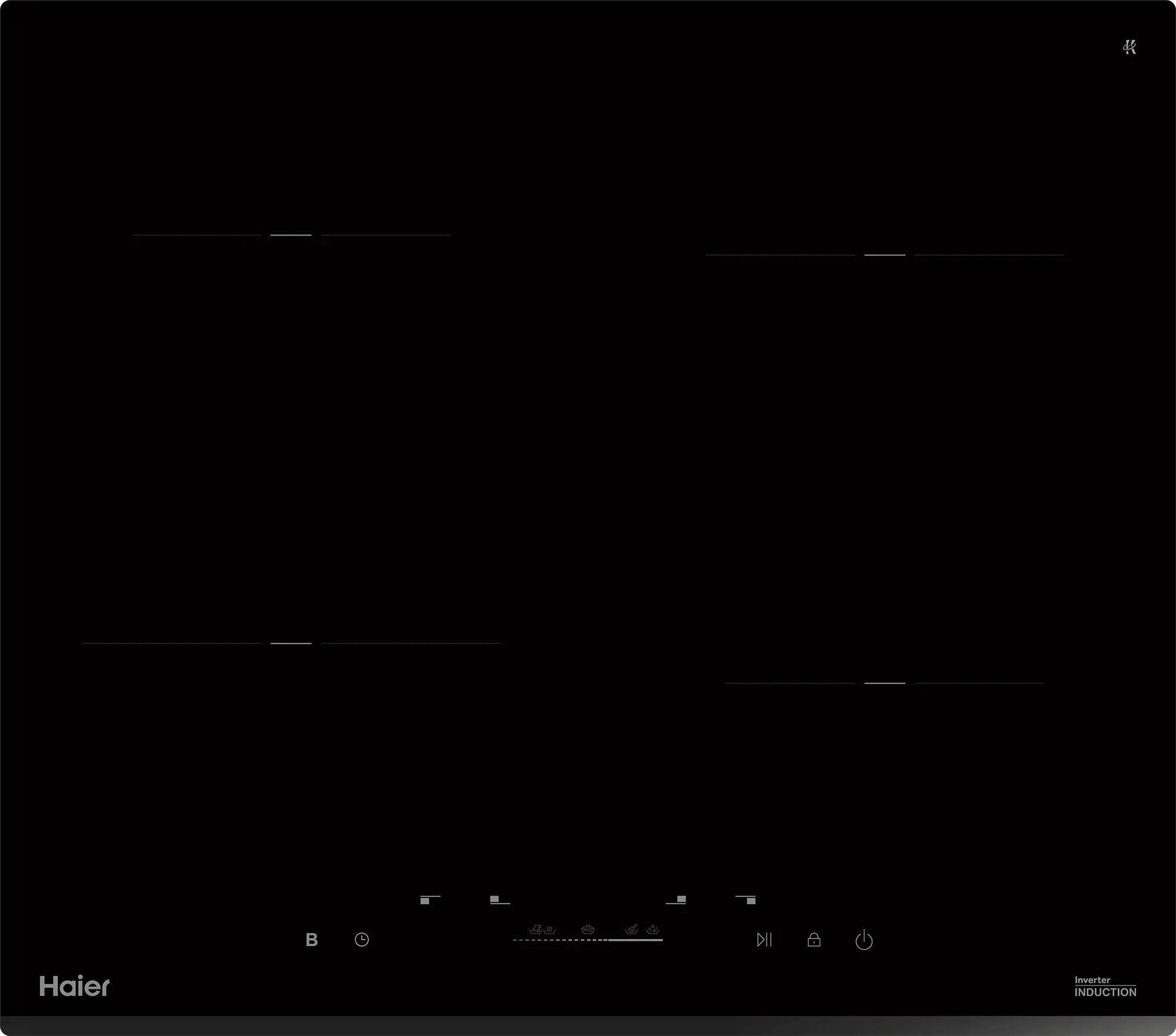Индукционная варочная поверхность Haier HHK-Y64TCVB, сенсорное управление, функция Boost, нанопокрытие