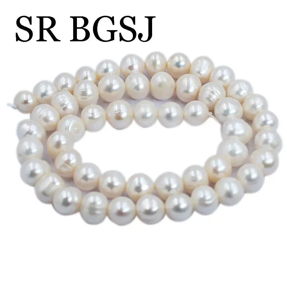 Натуральные пресноводные жемчужины SR BGSJ 8-9 мм белый