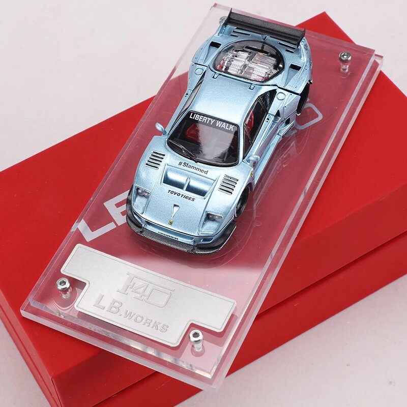 Burago Star Model 1:64 Ferrari F40 LBWK, синий