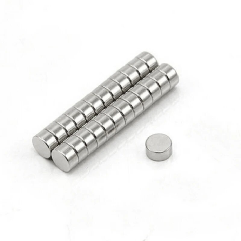 Магнит серебристый 7x4 мм, 30шт
