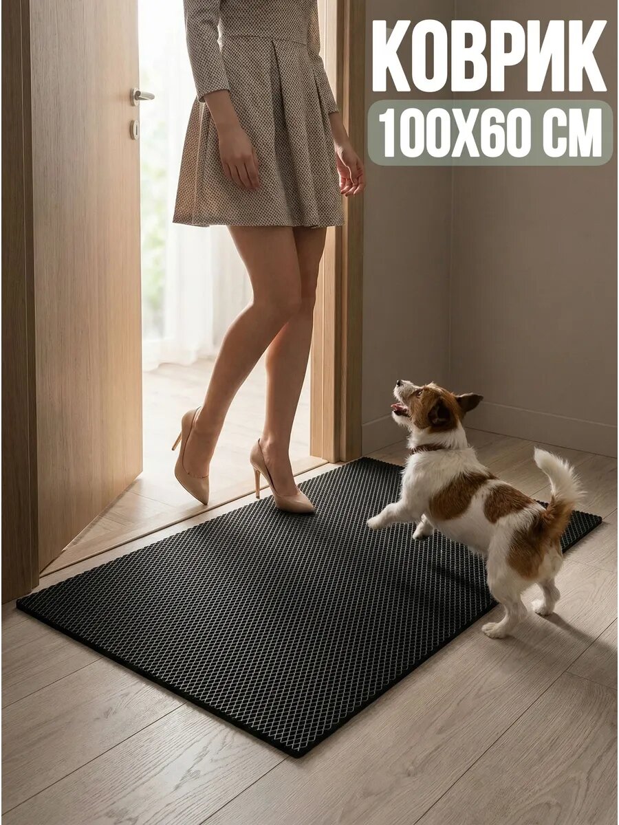 Коврик в прихожую эва 60х100 см