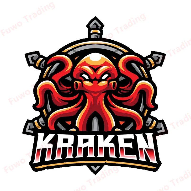 Наклейка Kraken, осьминог, 15см, цвет G