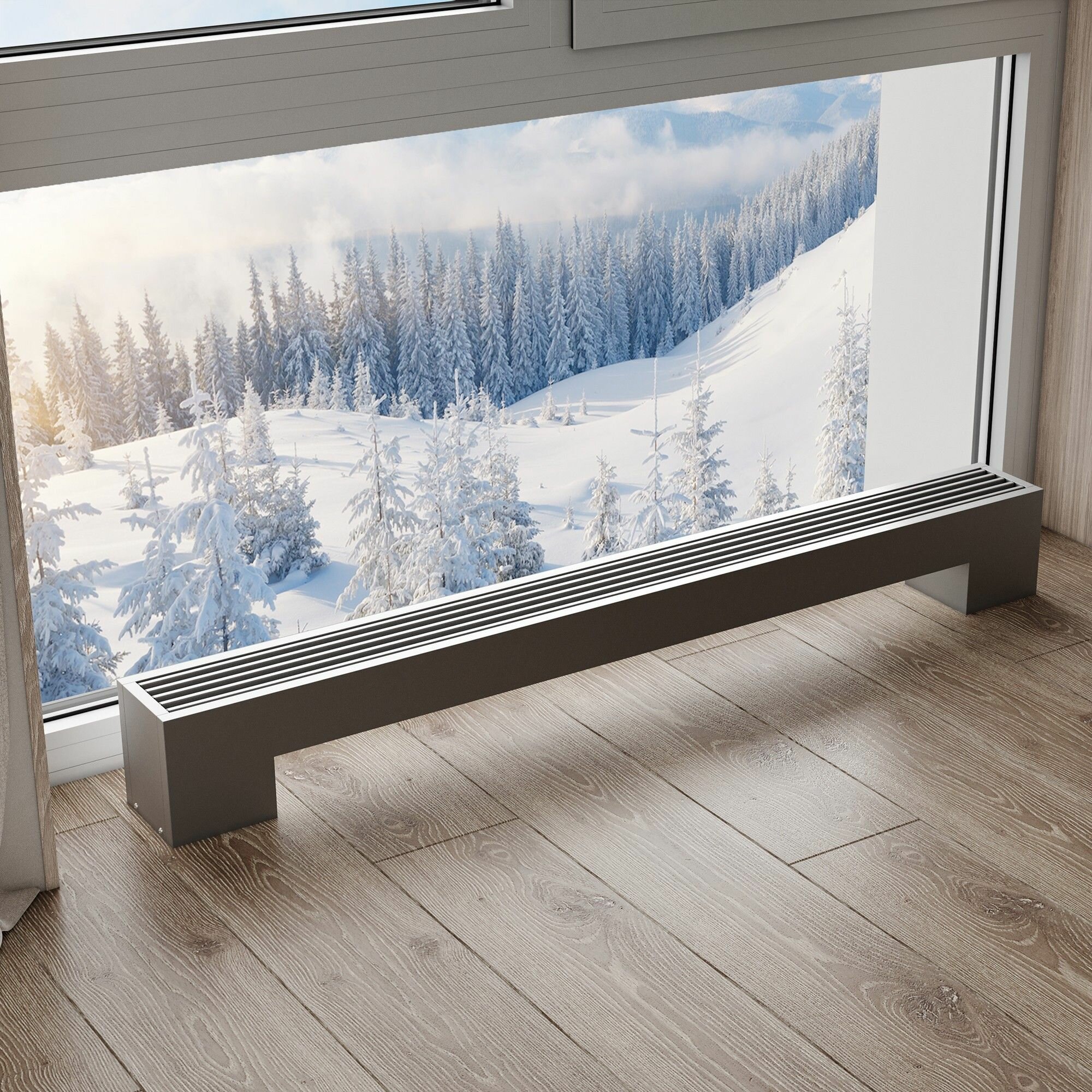 Конвектор напольный Royal Thermo STEP-130/130/1800-2-N-WT-LG-NA