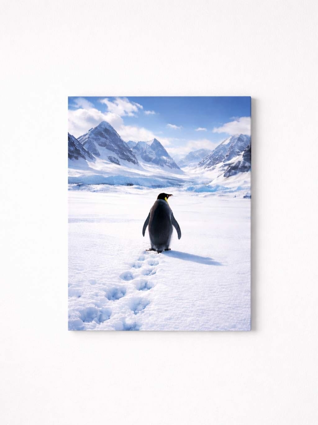 Картина "Пингвин нигилист", на холсте, на подрамнике, 30x40 см