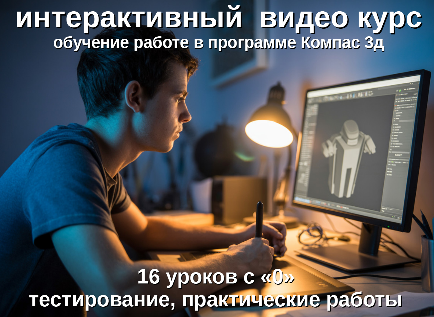 Видеокурс "КОМПАС-3D": Создание моделей, цифровые файлы, 2026 г, 16+
