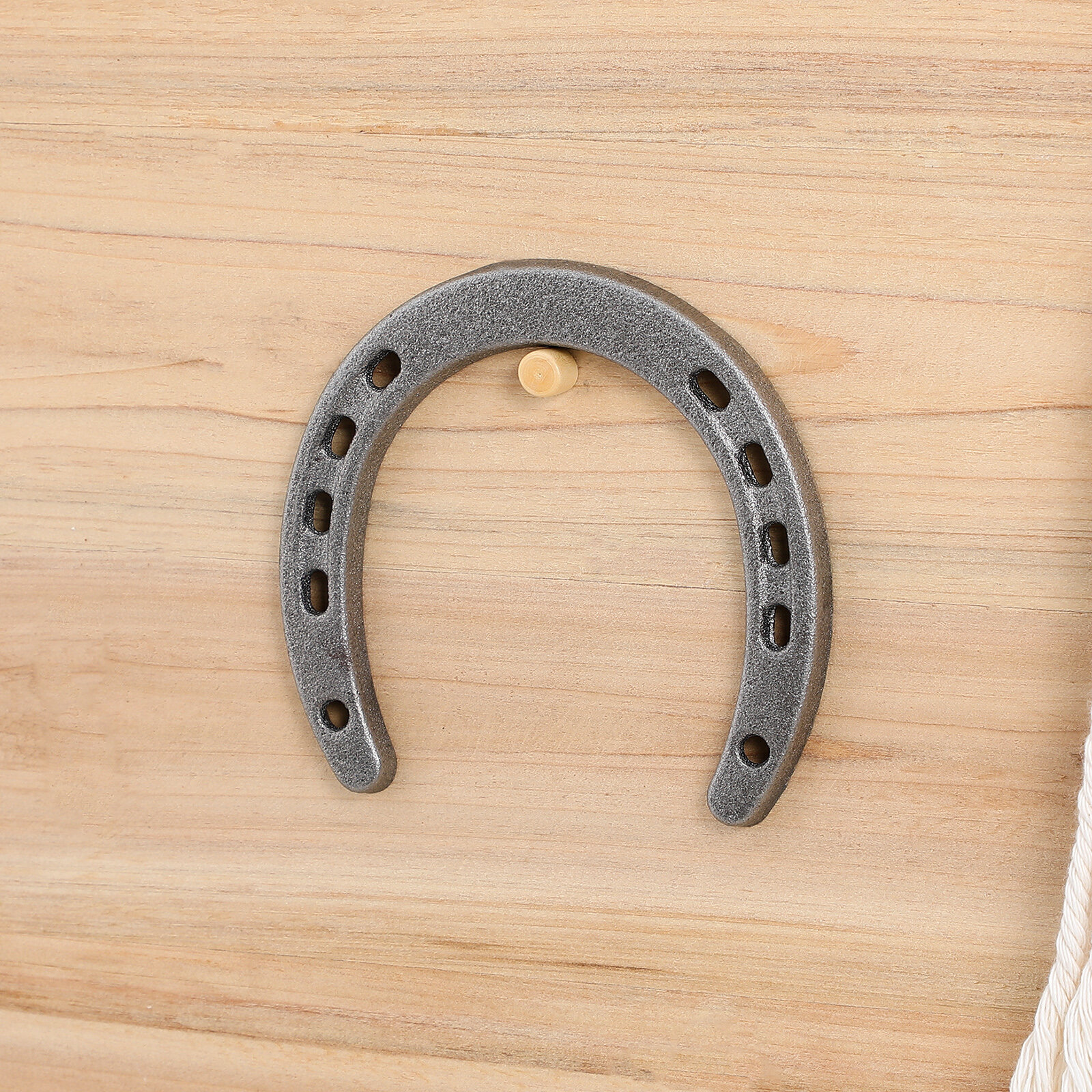 Подвесная Подкова Из Железа, Серебряный, Декор Стены, 1Пакет