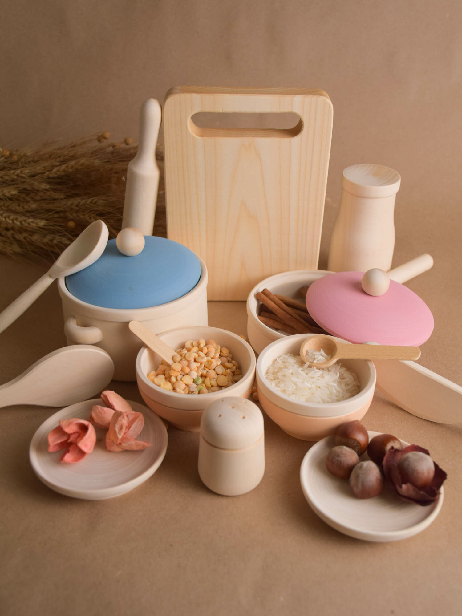 Детская Деревянная Посудка Игрушечная для Кухни Игровой
