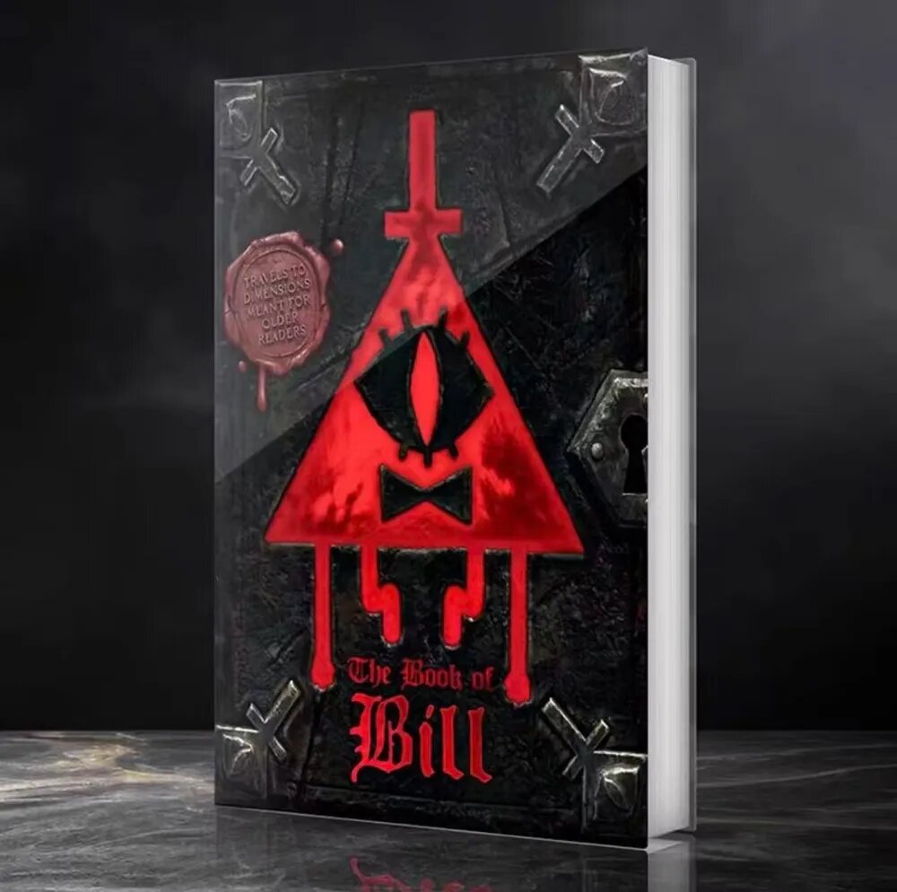 Личный Дневник Билла Сайфера A4 на русском языке, книга The Book of Bill, картонная обложка, замок