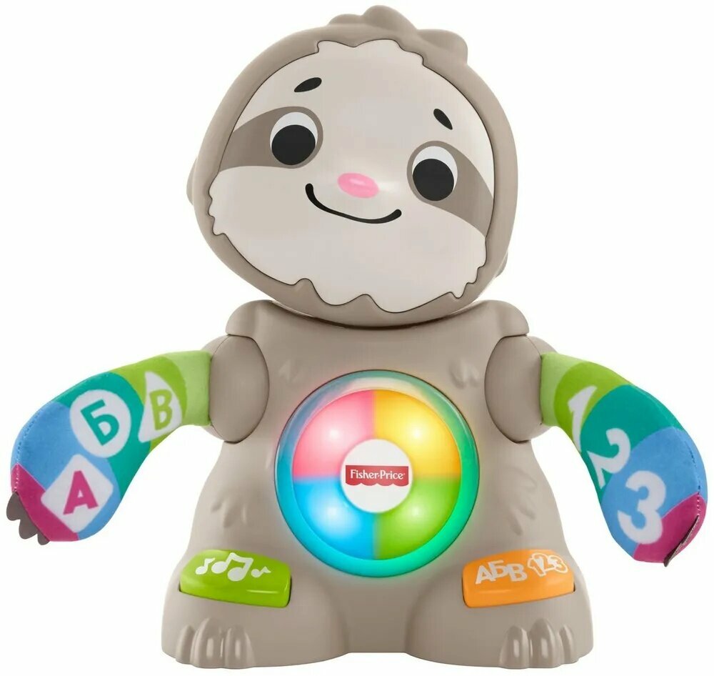 Интерактивная музыкальная игрушка Fisher-Price Танцующий ленивец, GHY96 (только на английском и китайском языках)