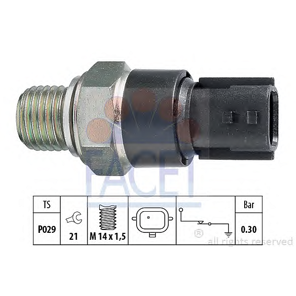 FACET 7.0181 (2524000Q0F / 8200359633 / 8200671275) датчик давления масла\ Renault (Рено) duster / logan / sandero 1.6i / 1.5dci