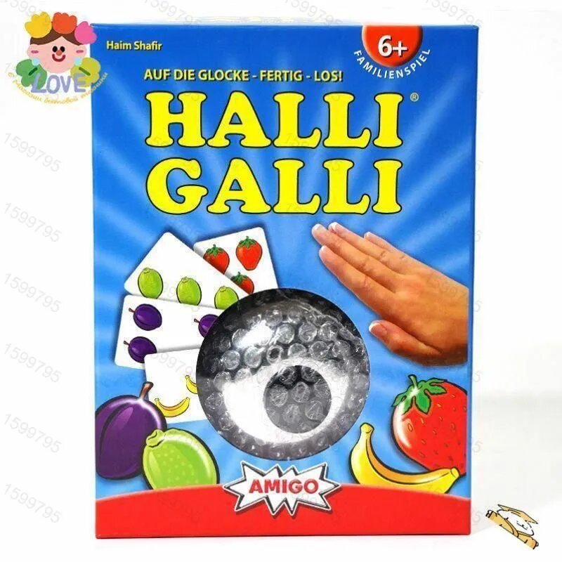 Карточная игра для распознавания образов "Халли-Галли" Halli Galli